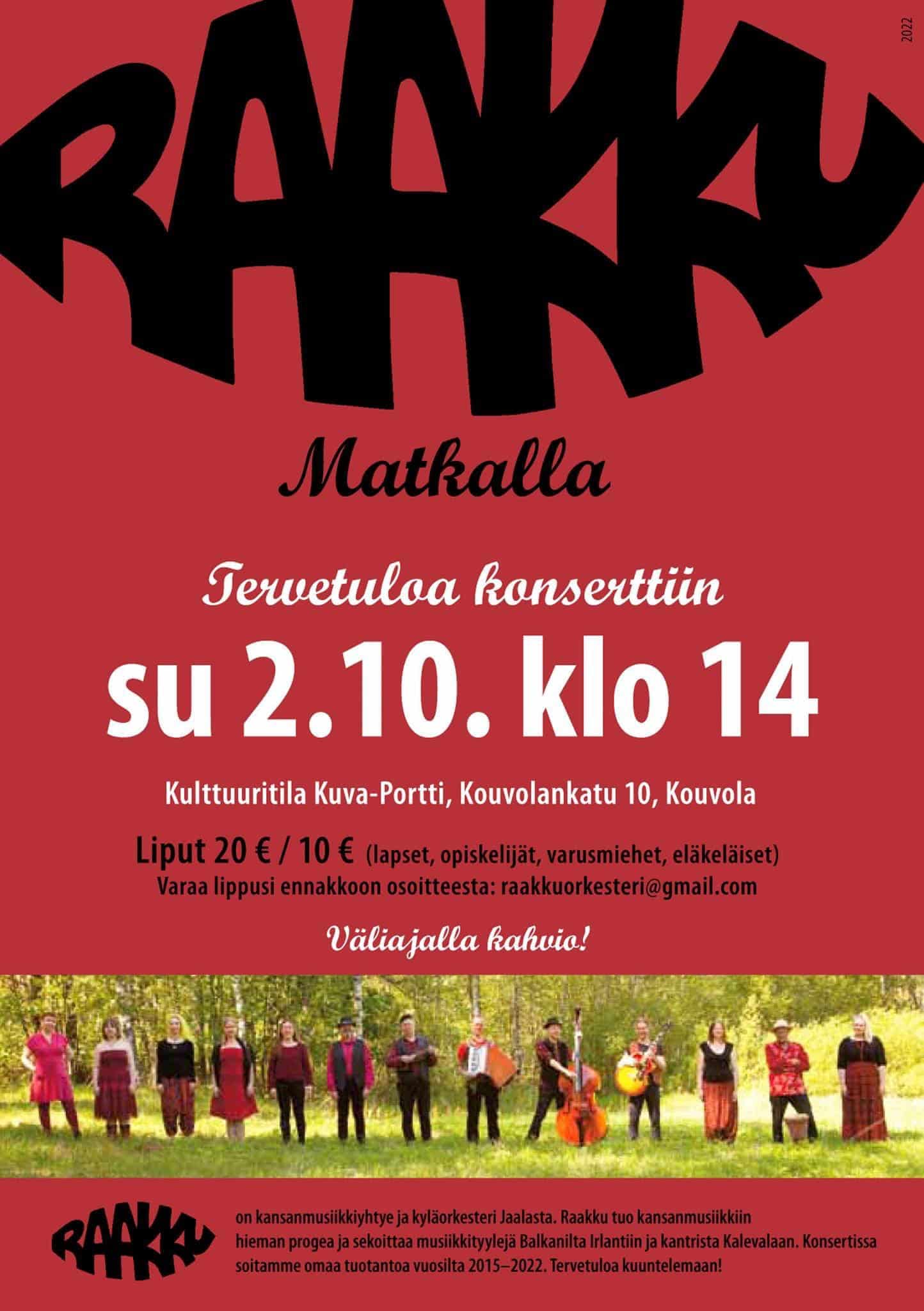 Raakku konsertoi Kouvolassa - Jaala Nyt